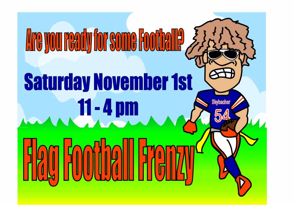 Flag Football Frenzy Ad | Skybacher Ministries Inc.
